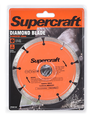 DIAMOND BLADE SEGMENTED 125mm SUPERCRAFT – Home Timber & Hardware Group ...
