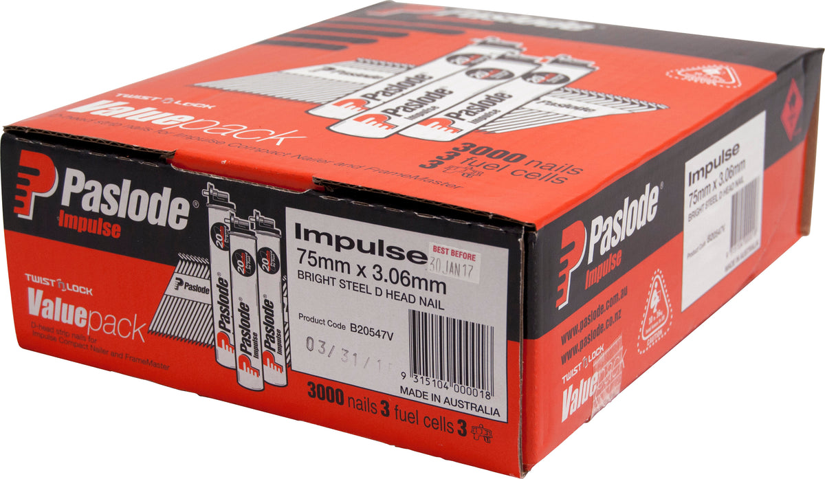 IMPULSE 75 X 3.06mm BRIGHT VALUE PACK 3000 B20547V – Warringah Timbers