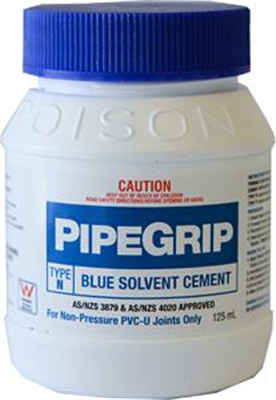 PVC SOLVENT CEMENT BLUE GLUE 125ML – Warringah Timbers