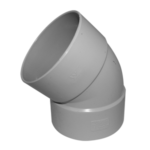 PVC DWV BEND F&F PLAIN 100MM 45DEG DWVF0076 – Warringah Timbers