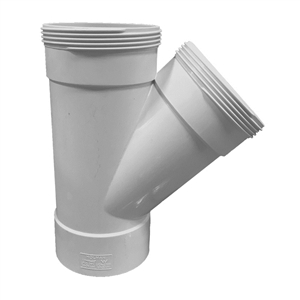 PVC DWV JUNCTION PLAIN 100MM 45DEG DWVF0356 – Warringah Timbers