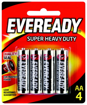 BATTERY SUPER HEAVY DUTY AA PKT 4 1215BP4 – Warringah Timbers