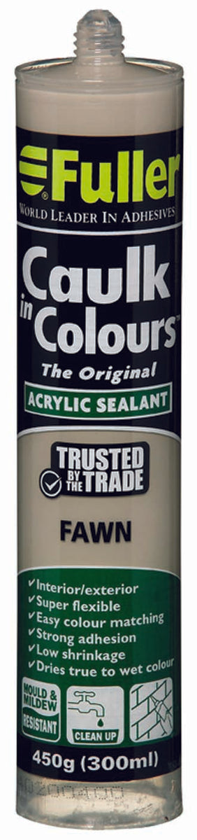 CAULK IN COLOURS 450G FAWN FULLER – Warringah Timbers