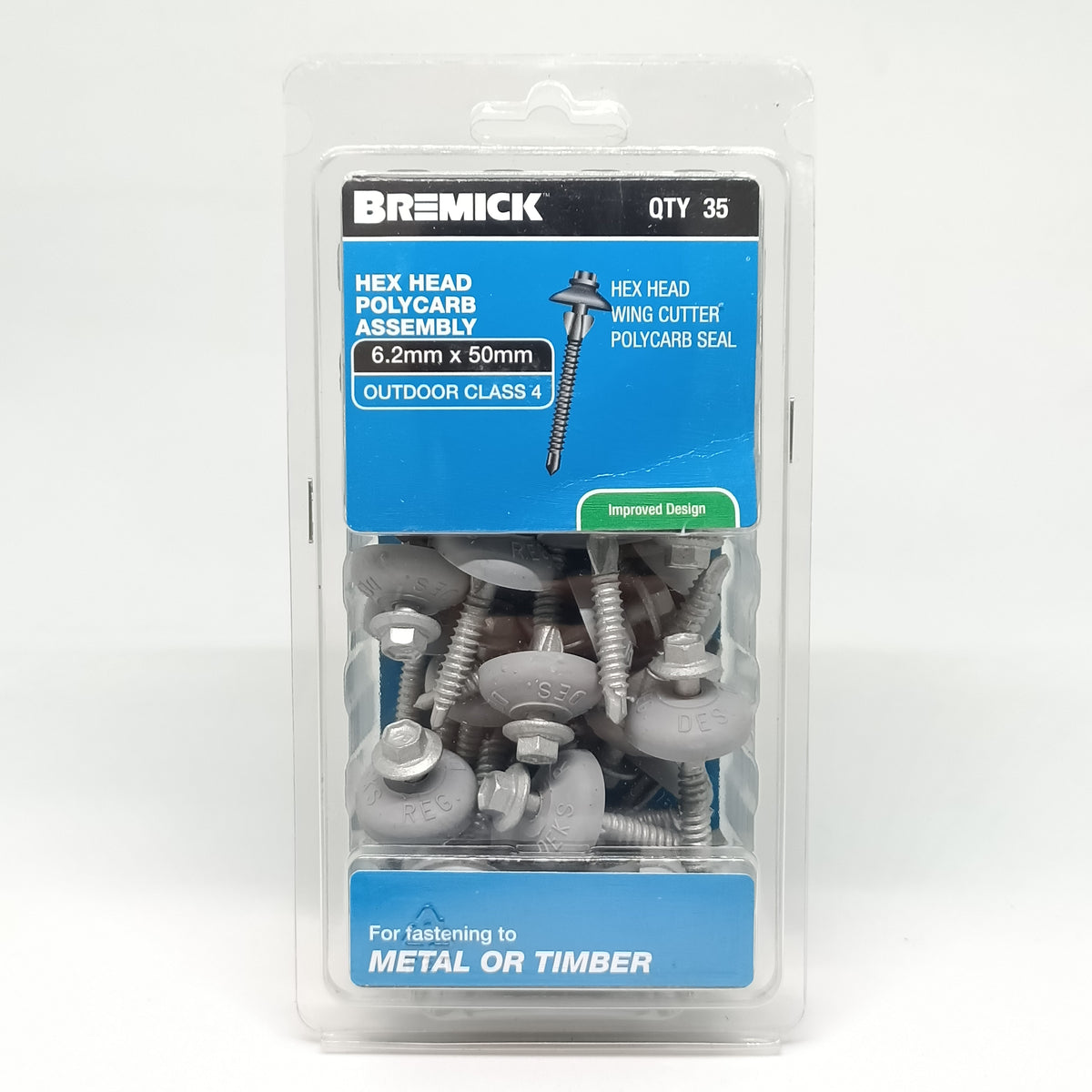 SCREW VORTEX POLYCARB 6.2 X 50MM PKT 35 BREMICK – Warringah Timbers