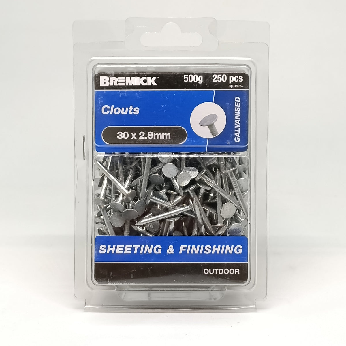 NAIL CLOUT GAL 30 X 2.8MM 500G BREMICK 154232 – Warringah Timbers