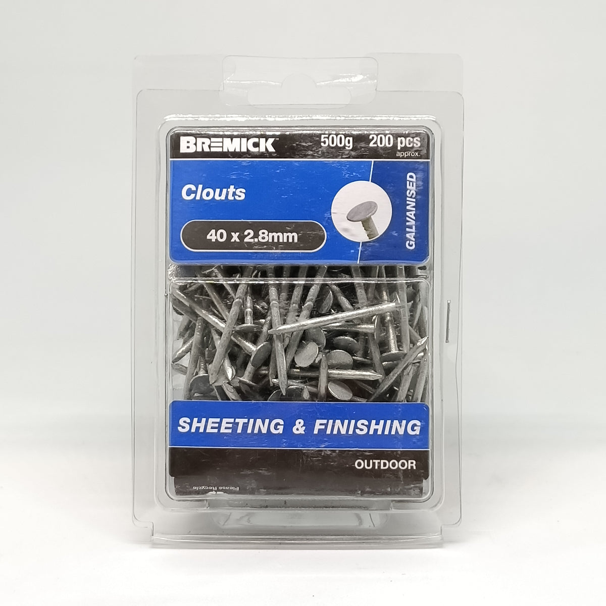 NAIL CLOUT GAL 40 X 2.8MM 500G BREMICK 154287 – Warringah Timbers