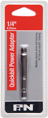 QUICKBIT POWER ADAPTOR SQUARE 1/4 P&N – Warringah Timbers