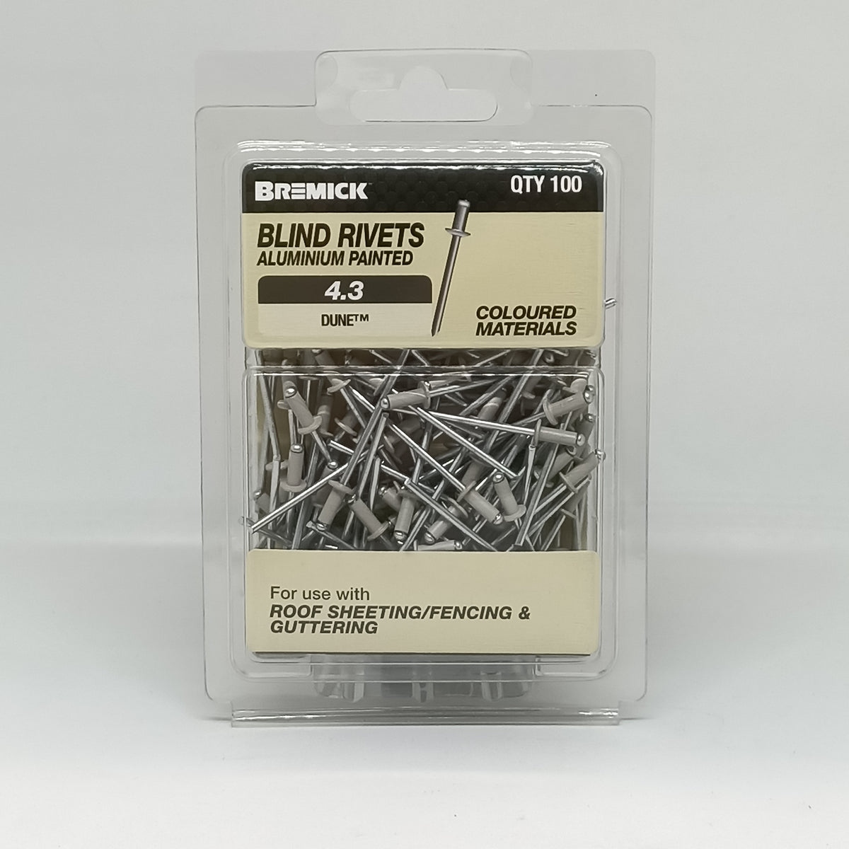 RIVET ALUMINIUM 4-3 DUNE PKT 100 BREMICK RCT2SDU4030 – Warringah Timbers