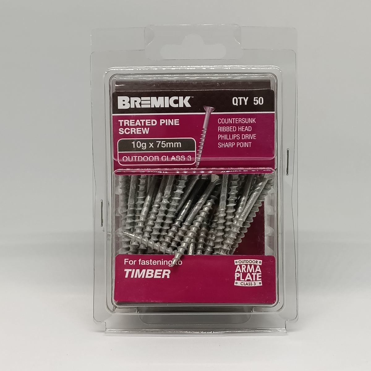 SCREW GAL C3 10G X 75MM PKT 50 BREMICK 005268 – Home Timber & Hardware ...