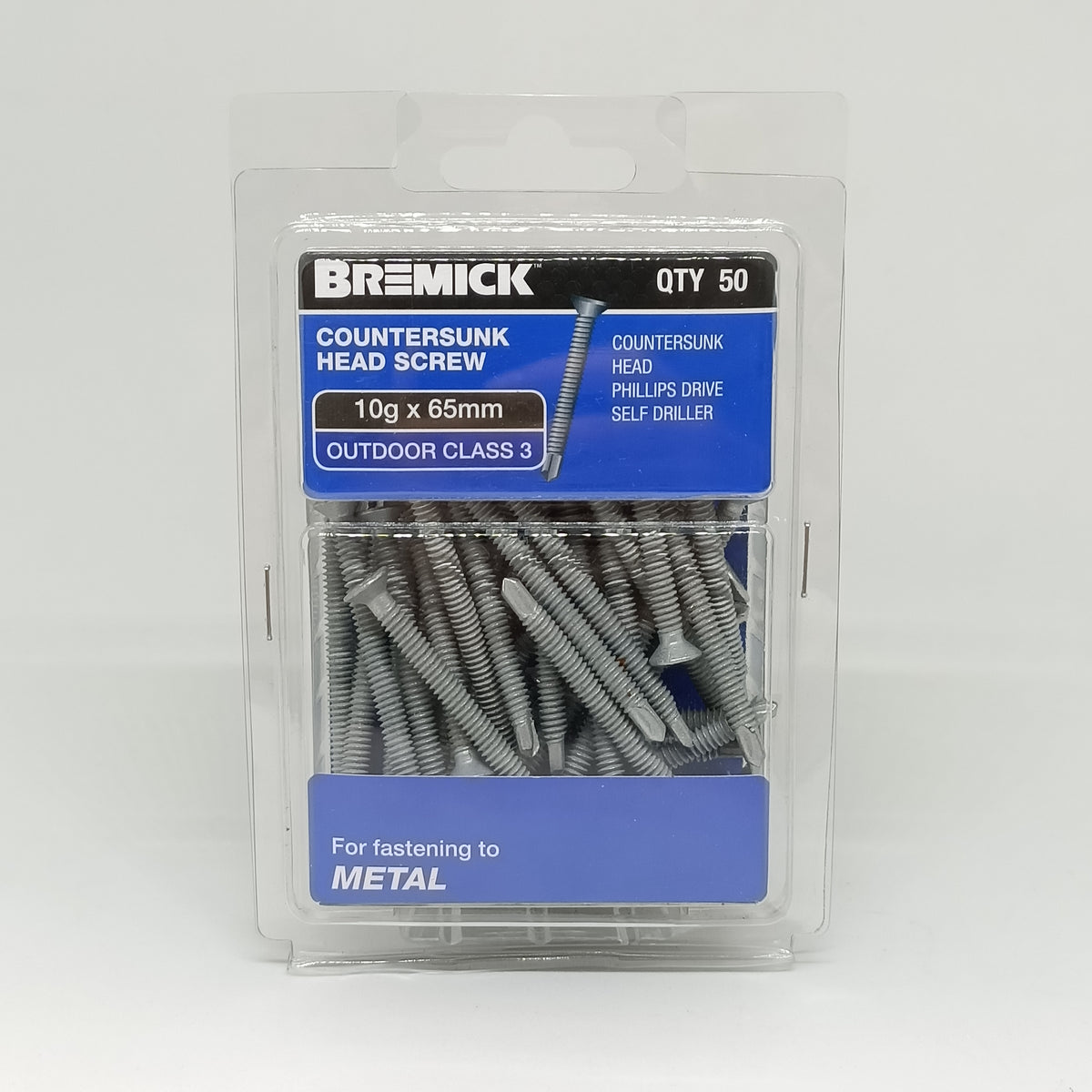 SCREW CSK METAL C3 10G X 65MM PKT 50 BREMICK 053573 – Warringah Timbers