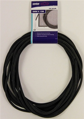 FLYSCREEN SPLINE SUIT FIBREGLASS FRAME 6MM X 6.5M – Warringah Timbers