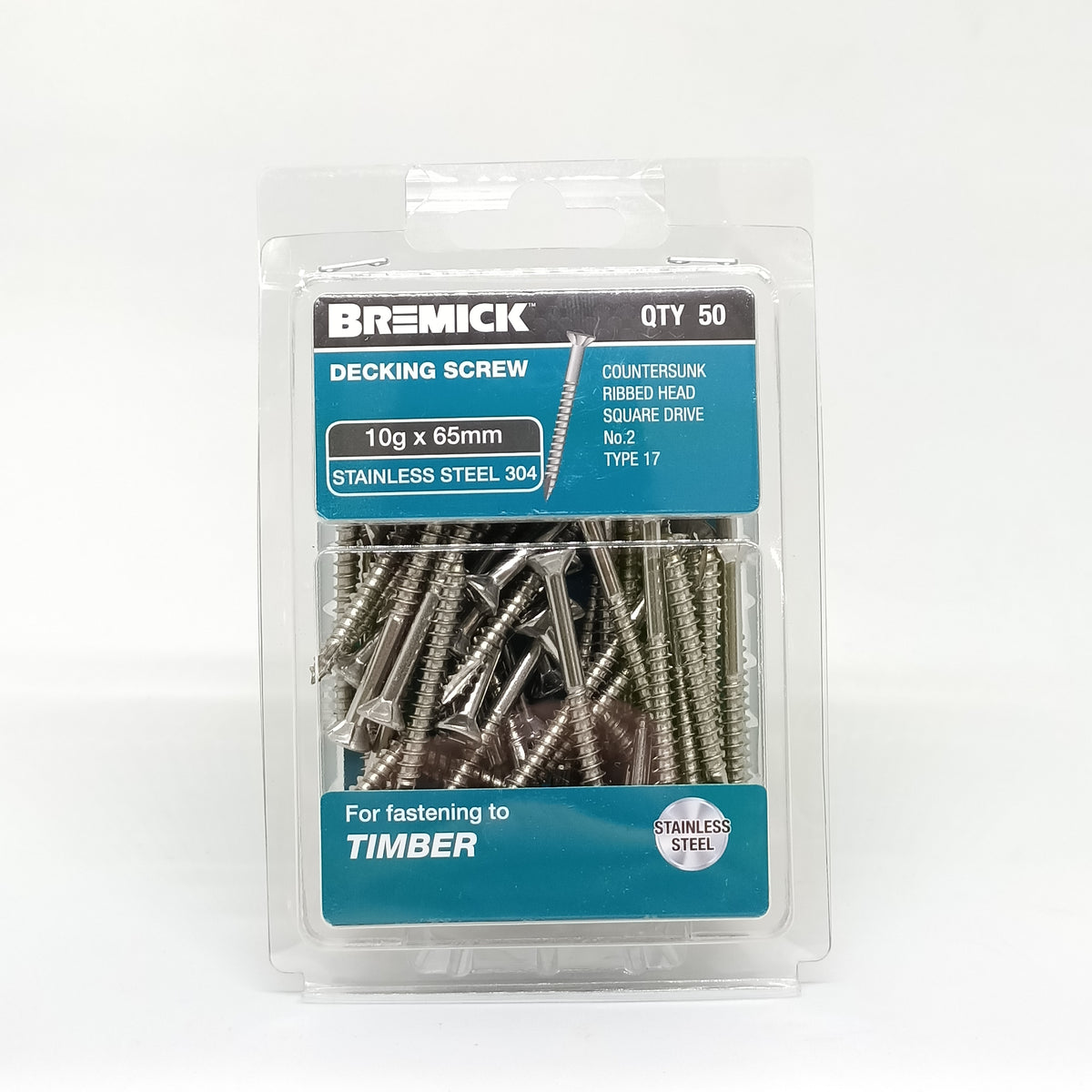 SCREW SS DECKING 10G X 65MM PKT 50 BREMICK 051616 – Home Timber ...