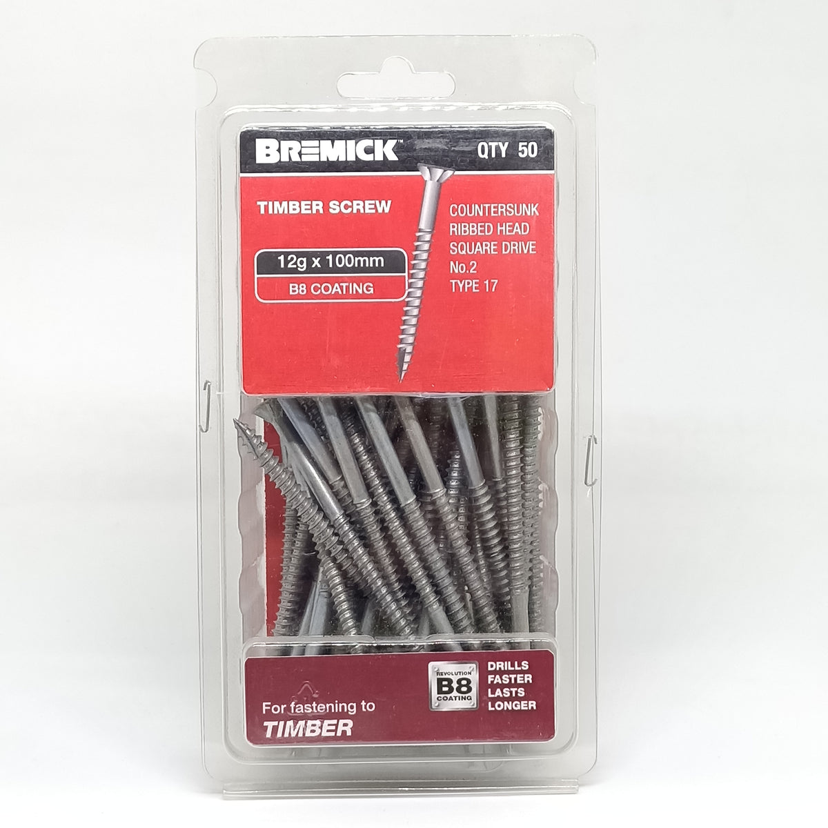 SCREW B8 DECKING 12G X 100MM PKT 50 BREMICK 137273 – Warringah Timbers