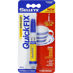 SUPA GLUE QUICKFIX LIQUID 3ML SELLEYS – Warringah Timbers