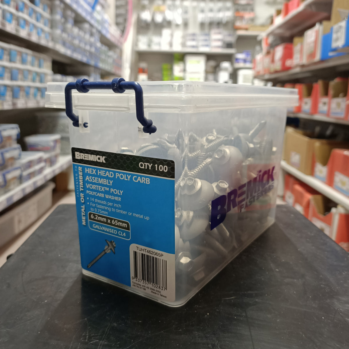 SCREW VORTEX POLYCARB 6.2 X 65MM BOX 100 BREMICK – Home Timber ...